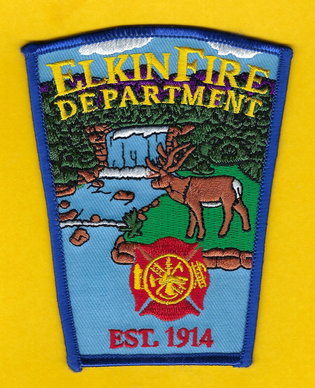 ELKIN FIRE DEPARTMENT Embroidered Patch North Carolina 'very-hard-to ...