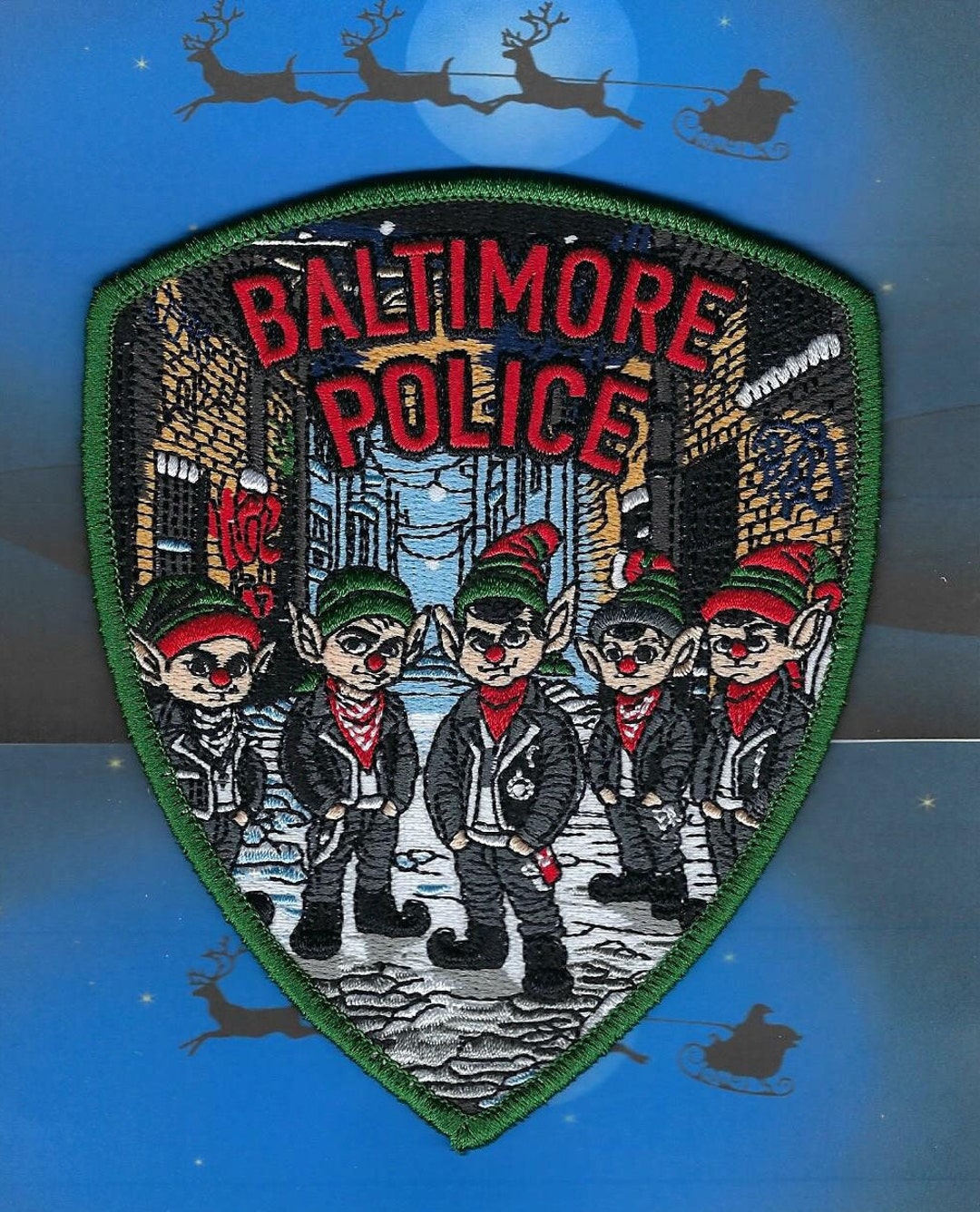 BALTIMORE POLICE DEPARTMENT Limited Edition 2023 Christmas Patch ...