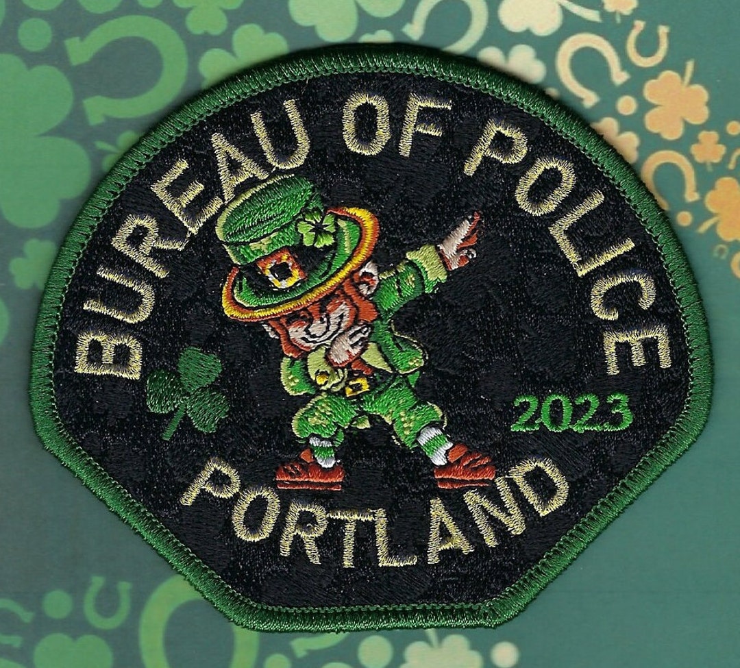 PORTLAND POLICE Department Saint Patrick's Day Embroidered Patch ...