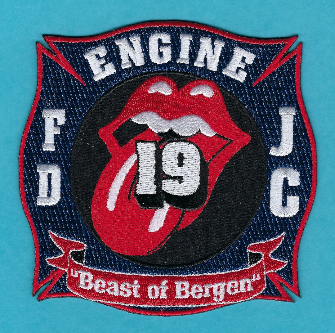 JERSEY CITY FIRE Department Engine 19 Embroidered Company Patch 'beast ...