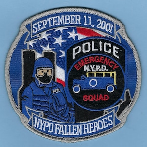 NYPD ESU 9-11-01 Fallen Heroes Patches 5 Emergency Service Unit LK - Etsy