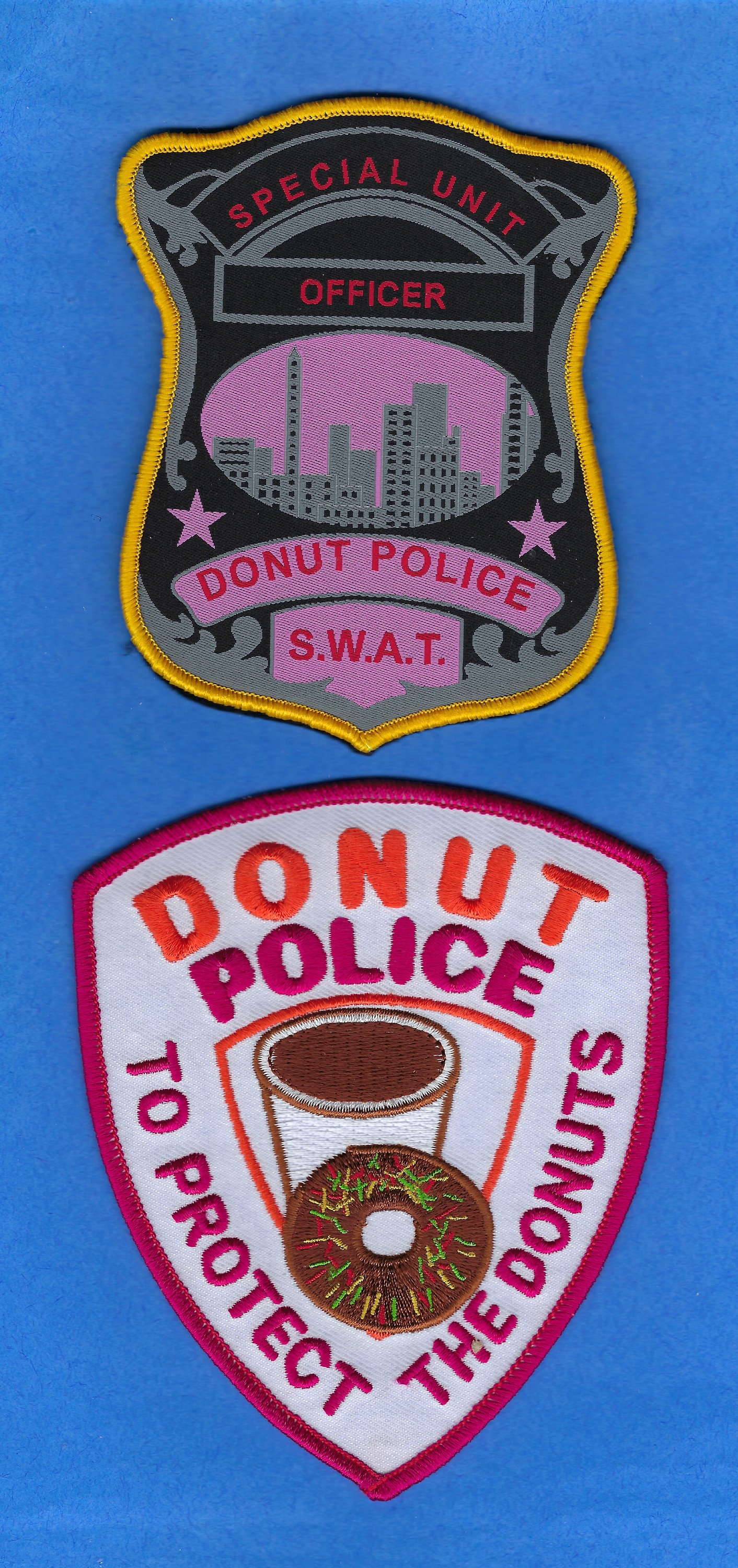 DONUT POLICE S.W.A.T. UNIT Patch Set A to Protect the Donuts Awesome ...