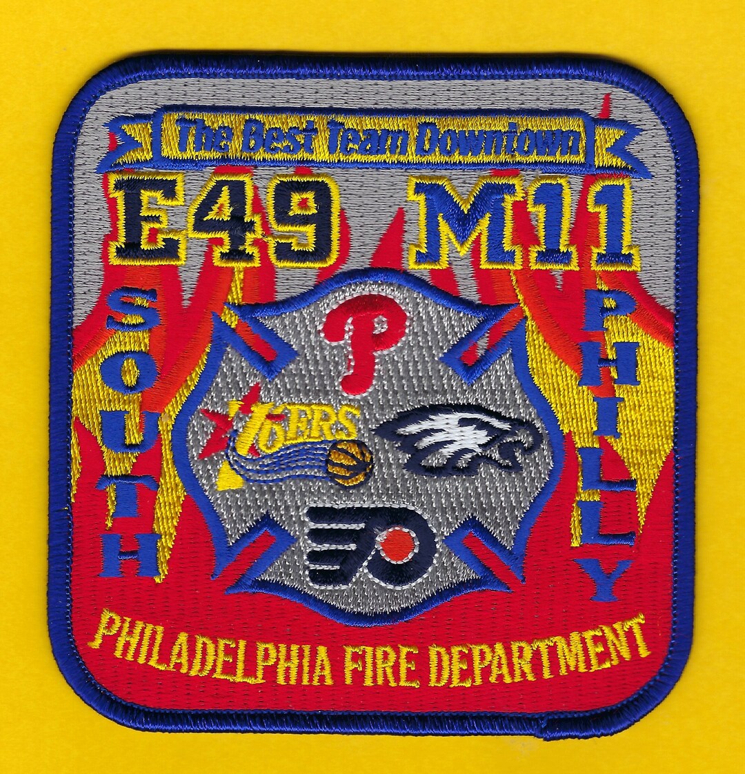 PHILADELPHIA FIRE DEPARTMENT Engine 49 Medic 11 Embroidered Company ...