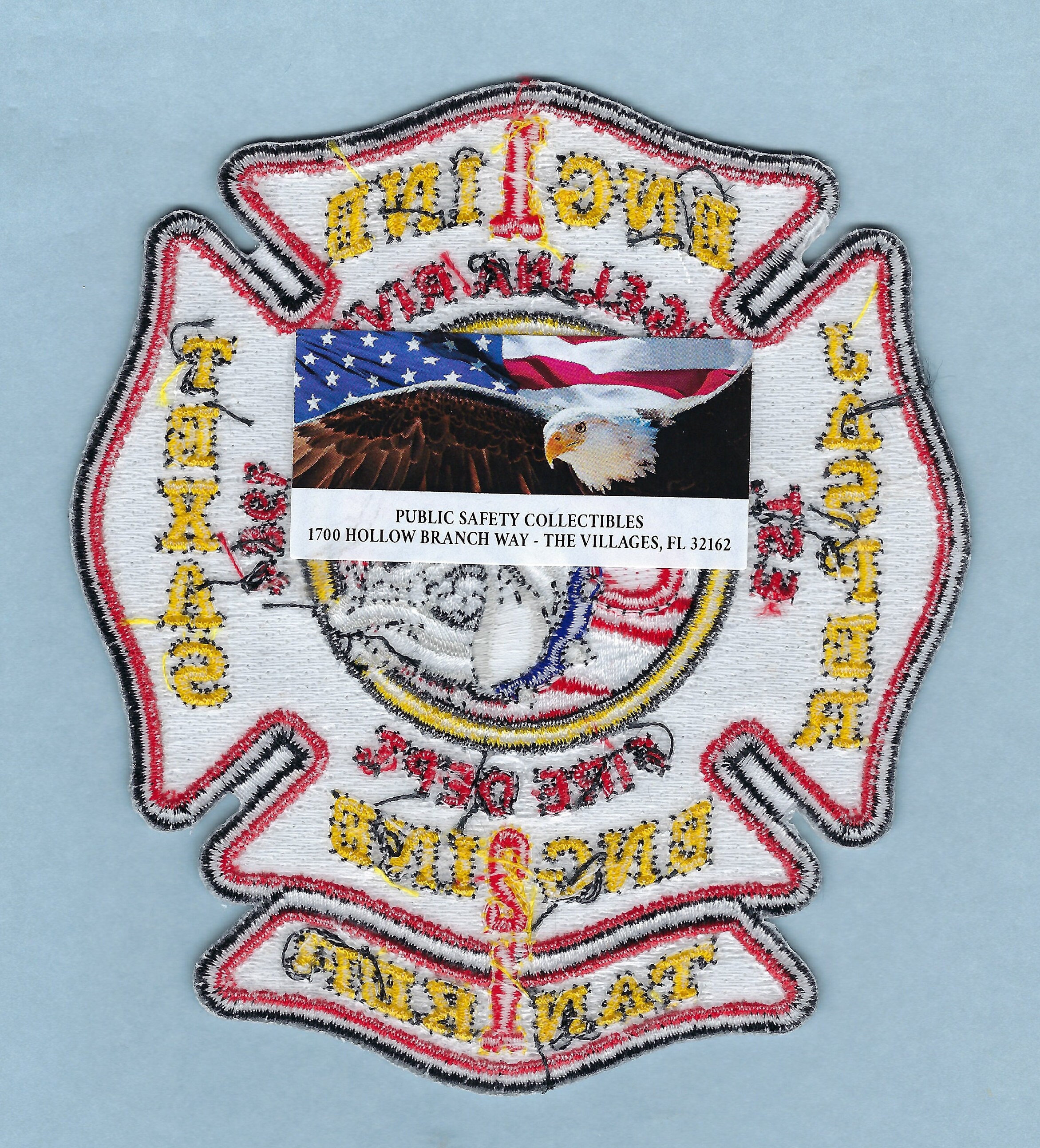 ANGELINA RIVER Fire Department Embroidered Patch 'engine 1 Engine 2 ...