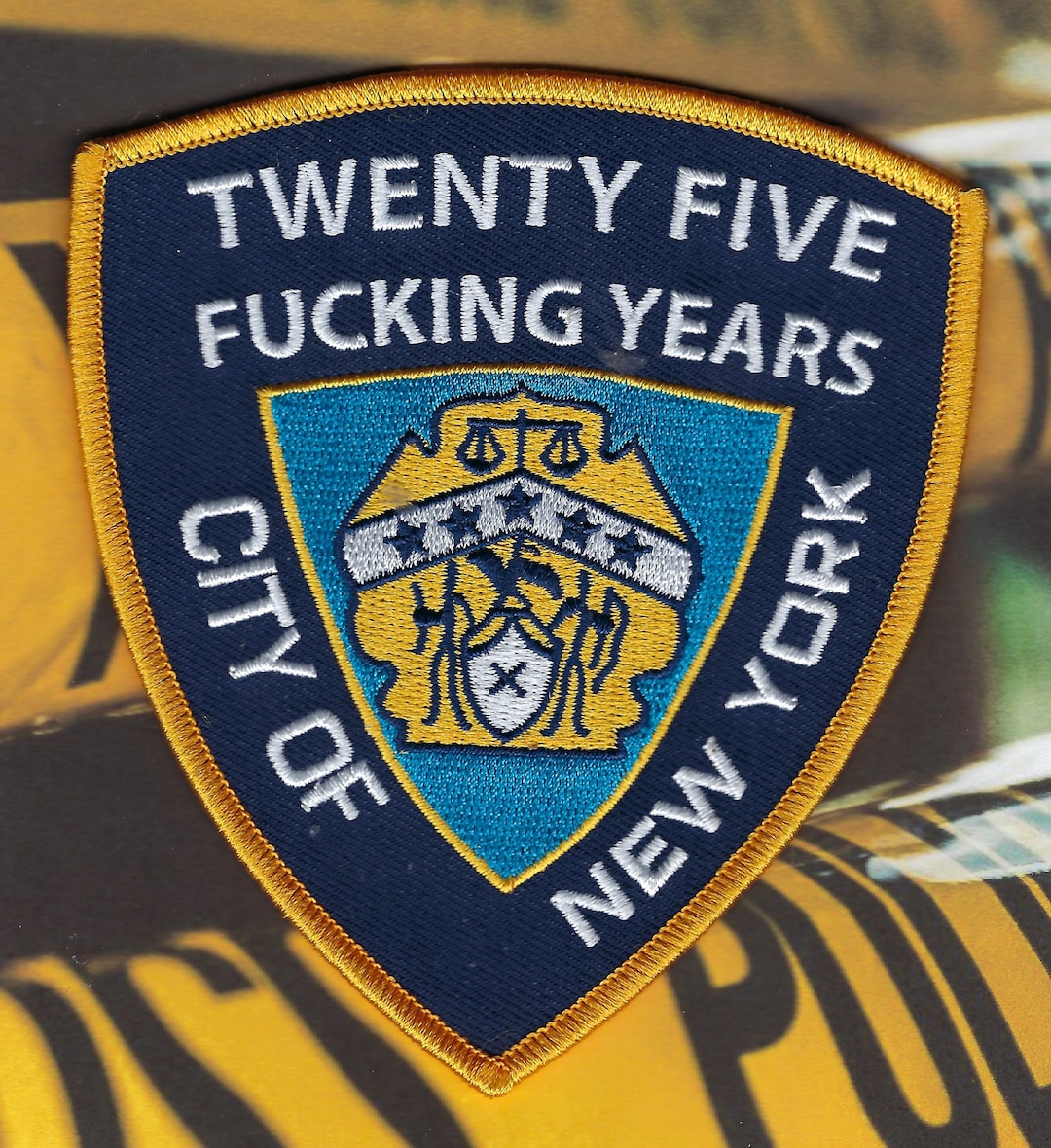 NYPD 25 F ING Years Retirement Embroidered Patch A Great Gift for NYPD ...