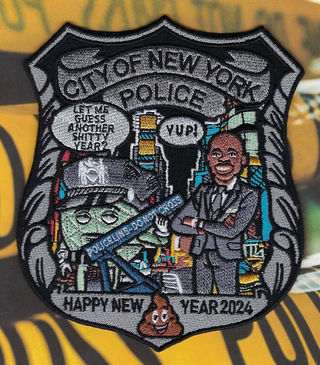 NEW YORK CITY Police Department N-Y-P-D Happy New Year 2024 5.25 Inch ...