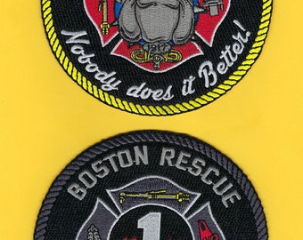 Boston Fire Patch - Etsy