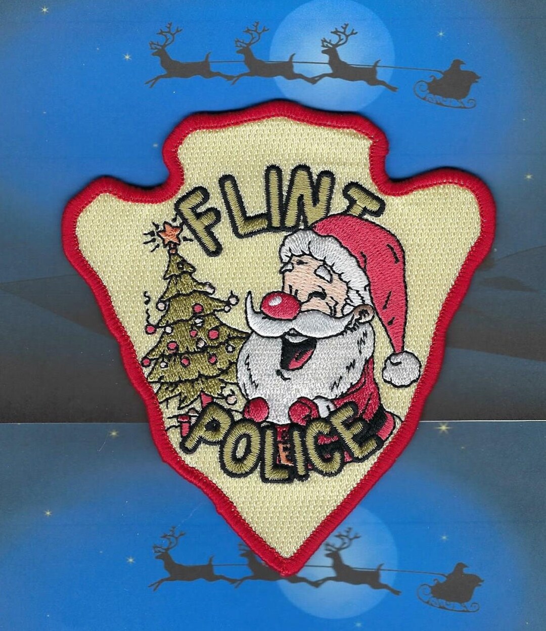 FLINT POLICE DEPARTMENT Limited Edition Christmas 2023 Patch Michigan ...