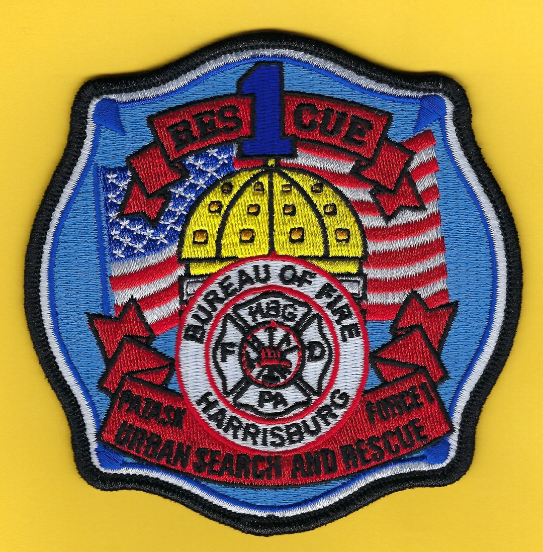 HARRISBURG FIRE DEPARTMENT Rescue 1 Embroidered Company Patch ...