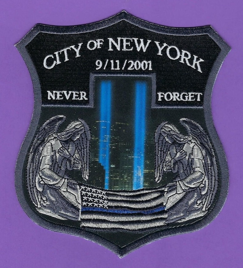 NYPD 9-11-01 MEMORIAL PATCH Remember and Never Forget the Fallen ...