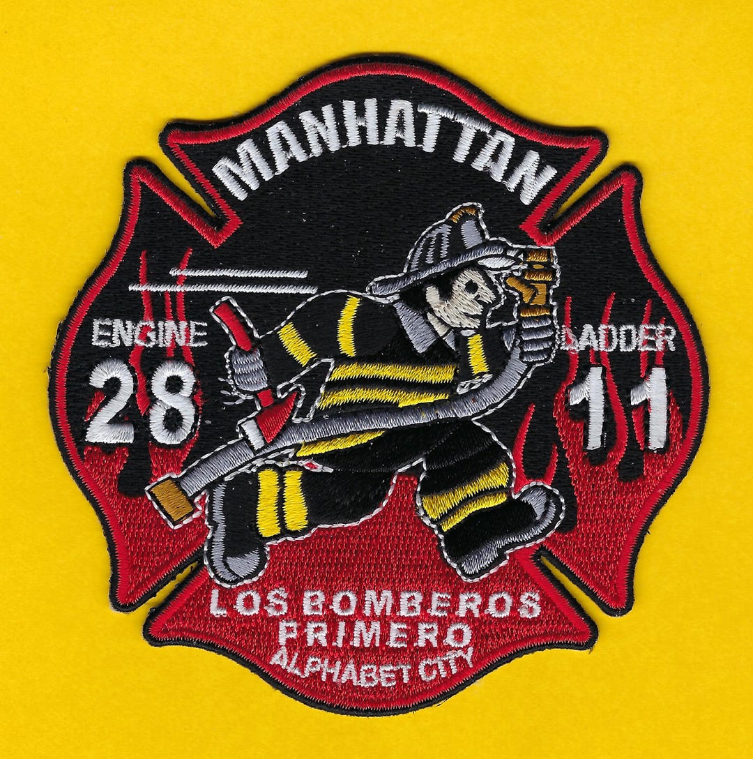 NEW YORK City Fire Department FDNY Engine 28 Ladder 11 Embroidered ...