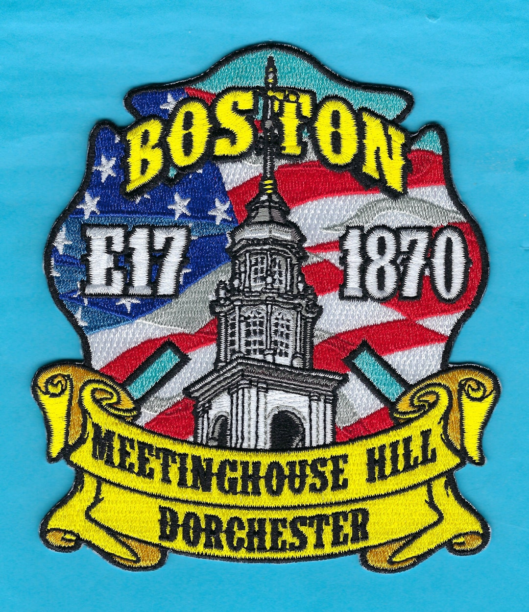 BOSTON FIRE DEPARTMENT Engine 17 Embroidered Company Patch ...