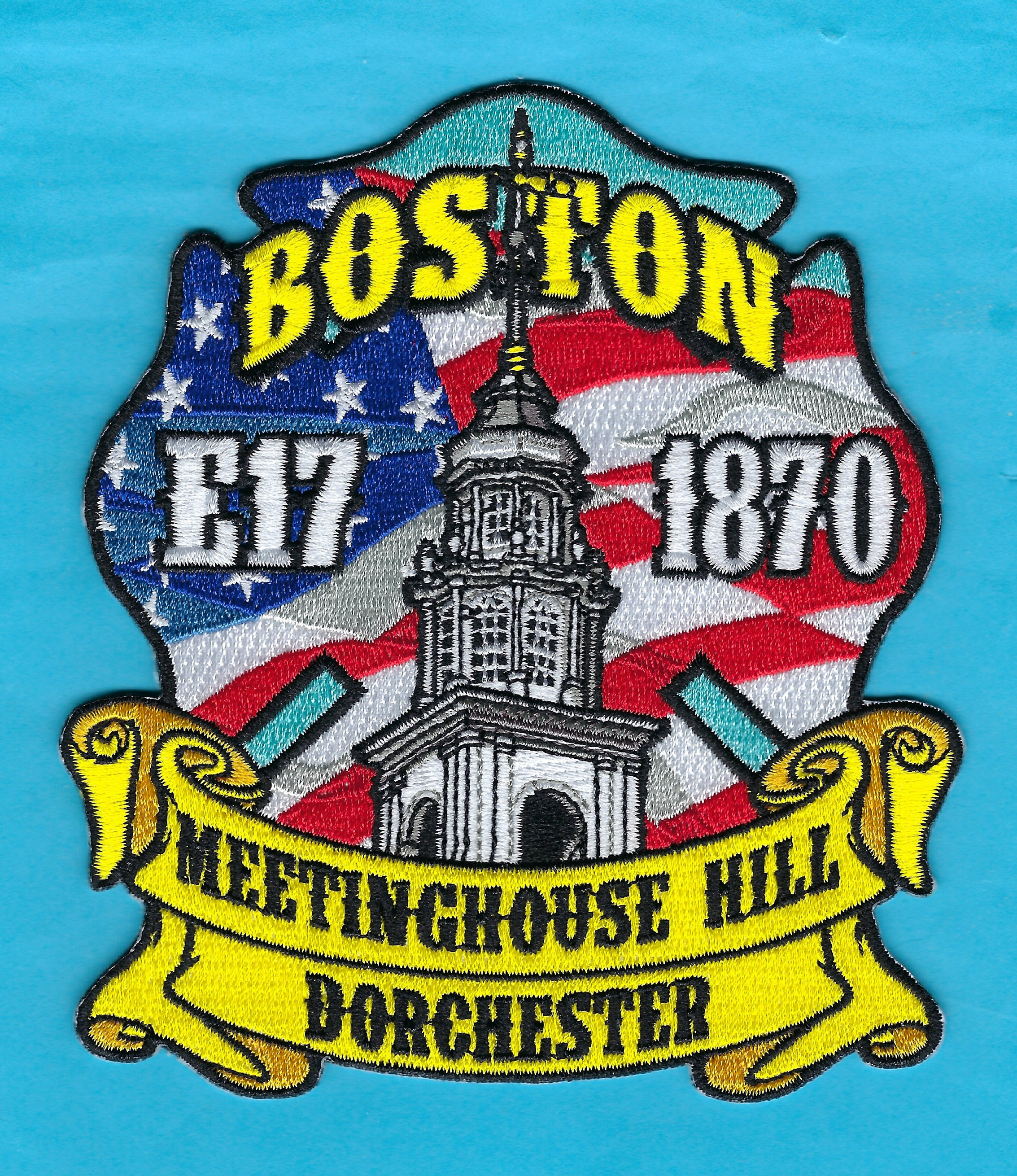 BOSTON FIRE DEPARTMENT Engine 17 Embroidered Company Patch ...