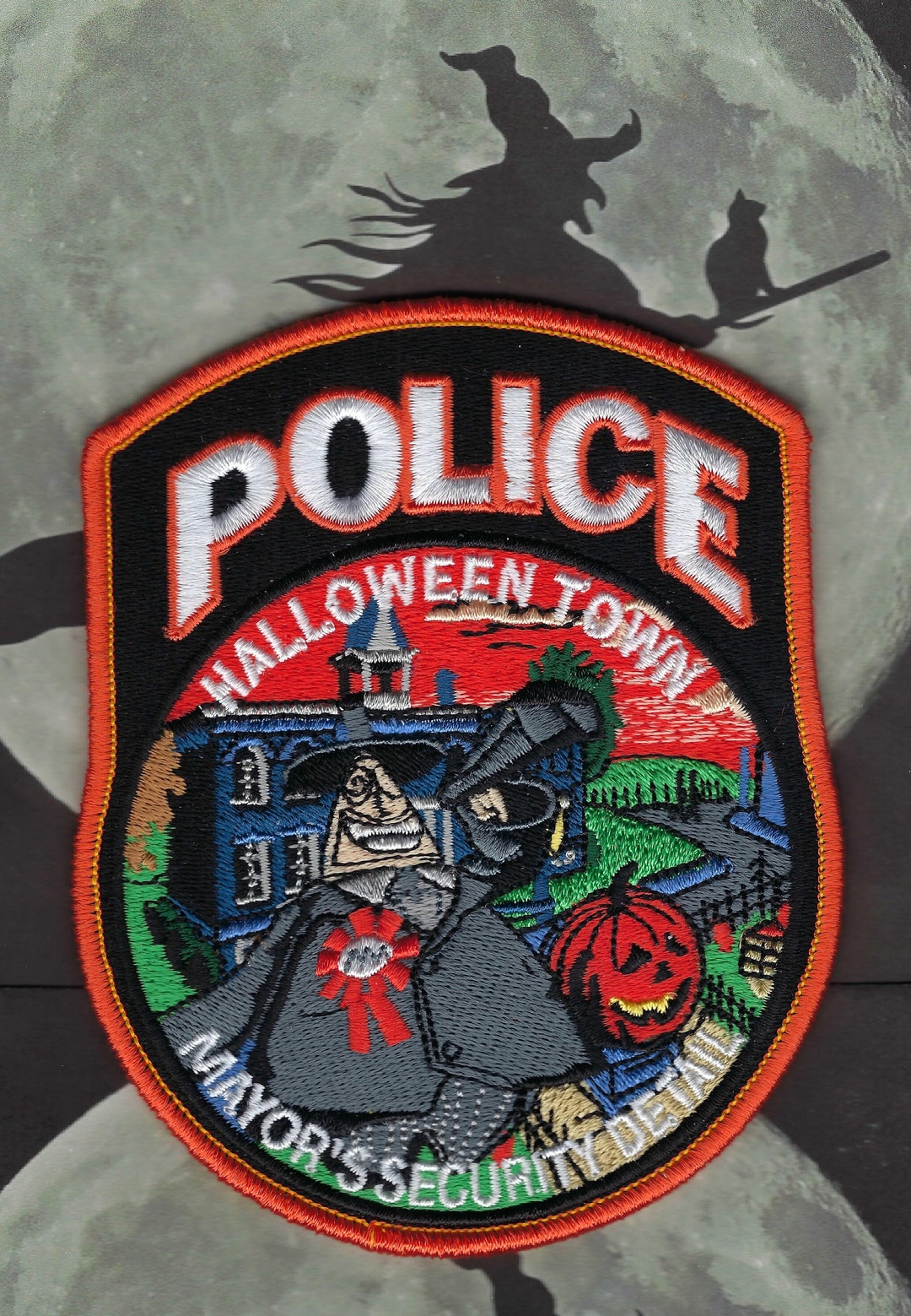 HALLOWEEN TOWN POLICE Department Mayor's Security Detail Patch Awesome ...