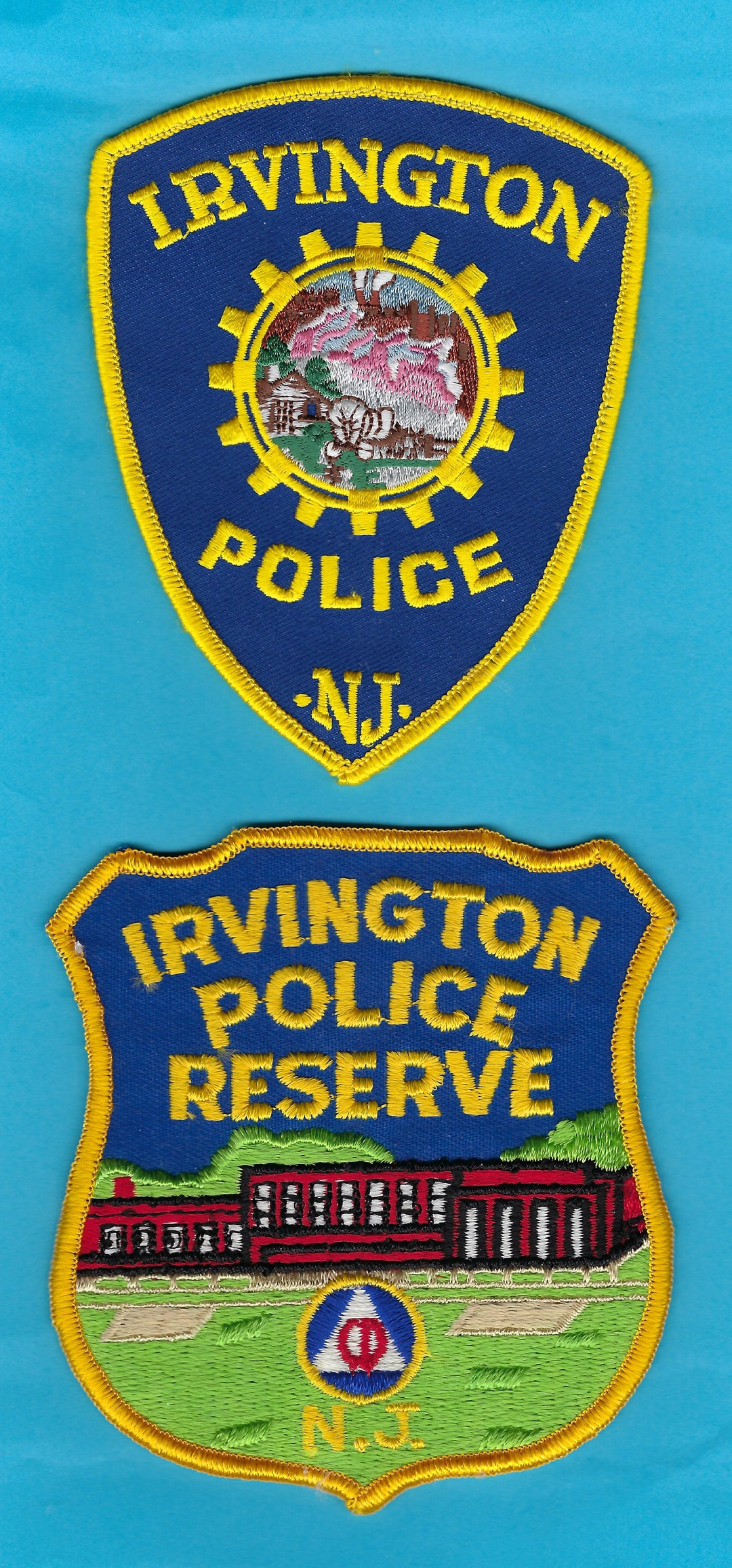 IRVINGTON POLICE DEPT Patch Set Very Nice Collector's - Etsy