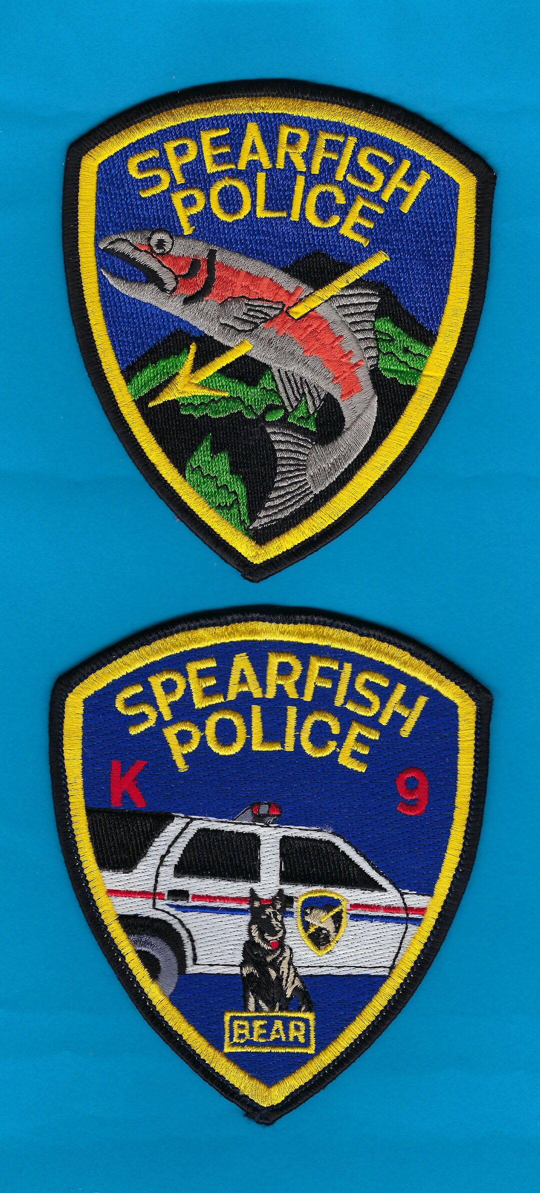 SPEARFISH POLICE DEPT K-9 Unit Patch Set Awesome Collector's Set South ...