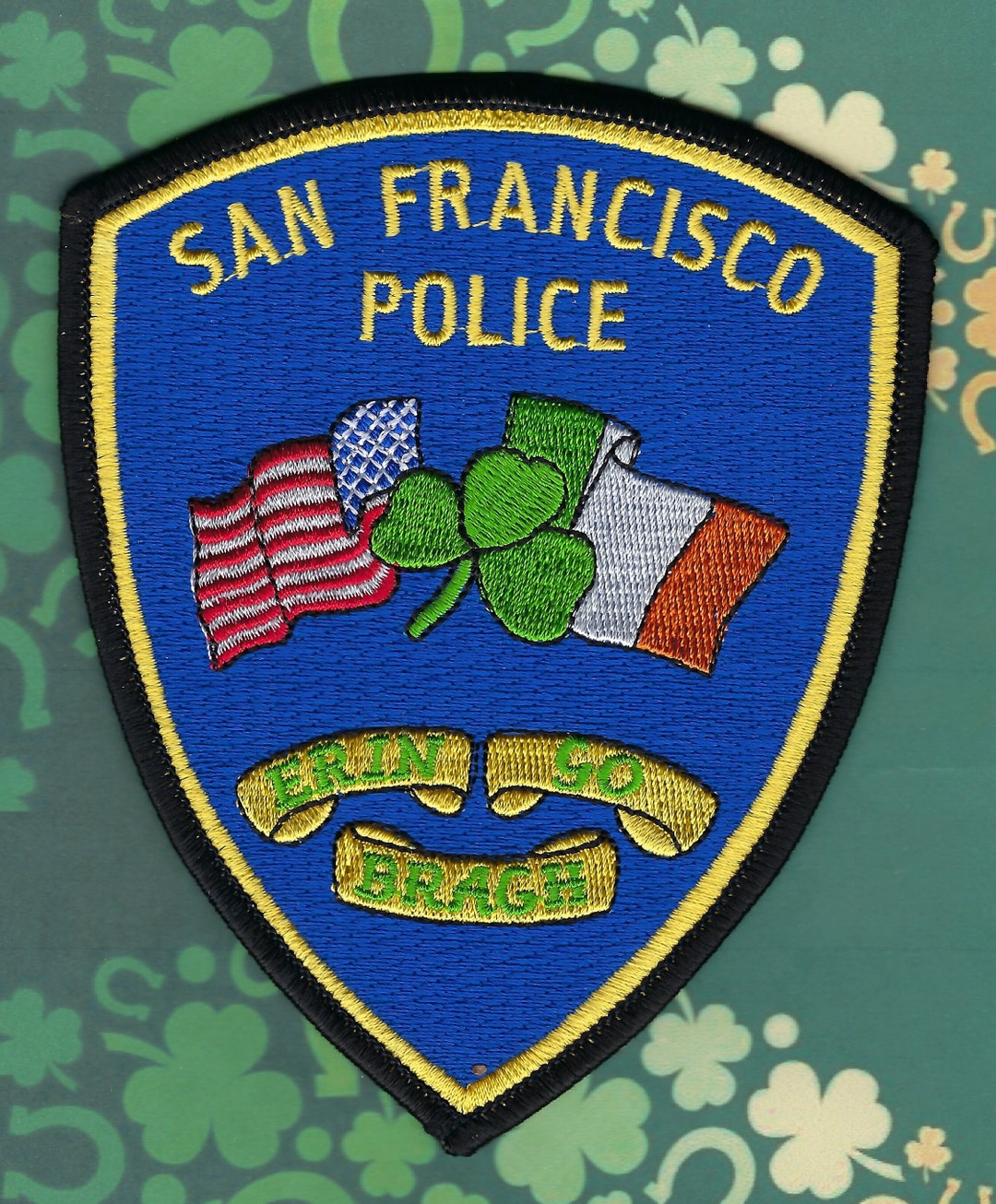 SAN FRANCISCO POLICE Department Irish Officer Embroidered Patch ...