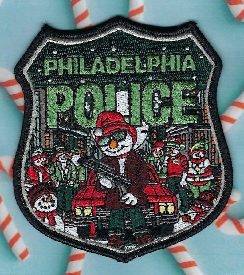 PHILADELPHIA POLICE DEPARTMENT Limited Edition Christmas Patch Pennsylvania Ghost Patch - Etsy