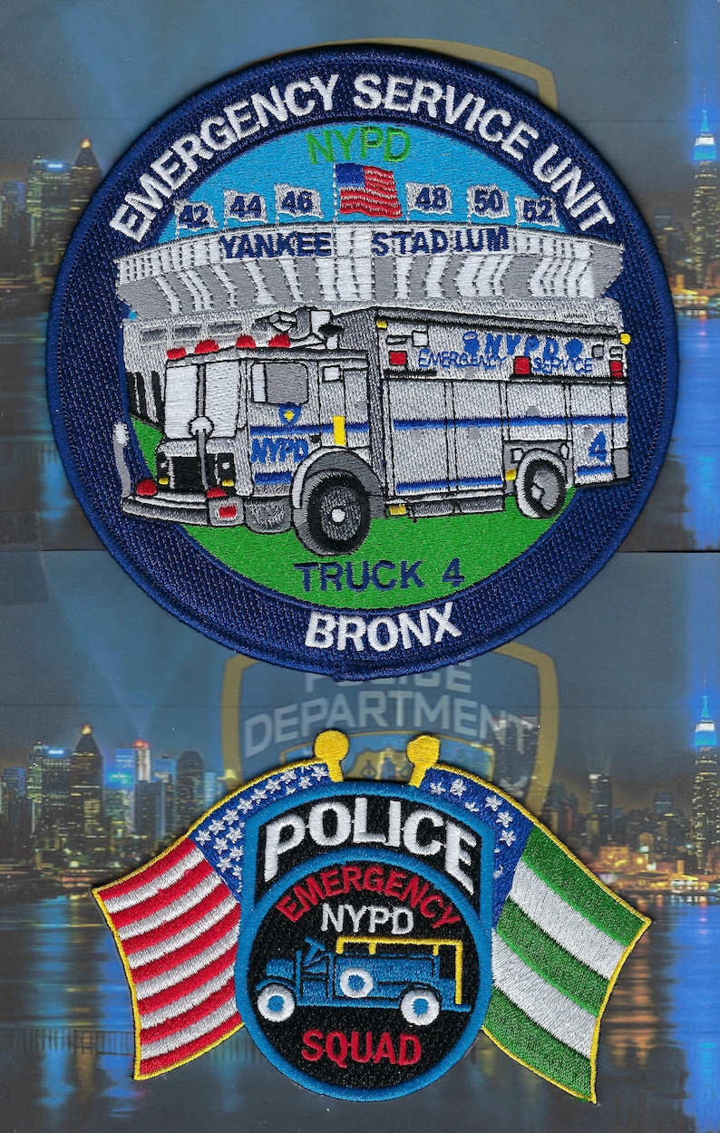 NYPD ESU TRUCK 4 Patch Set D New York City Police Dept - Etsy