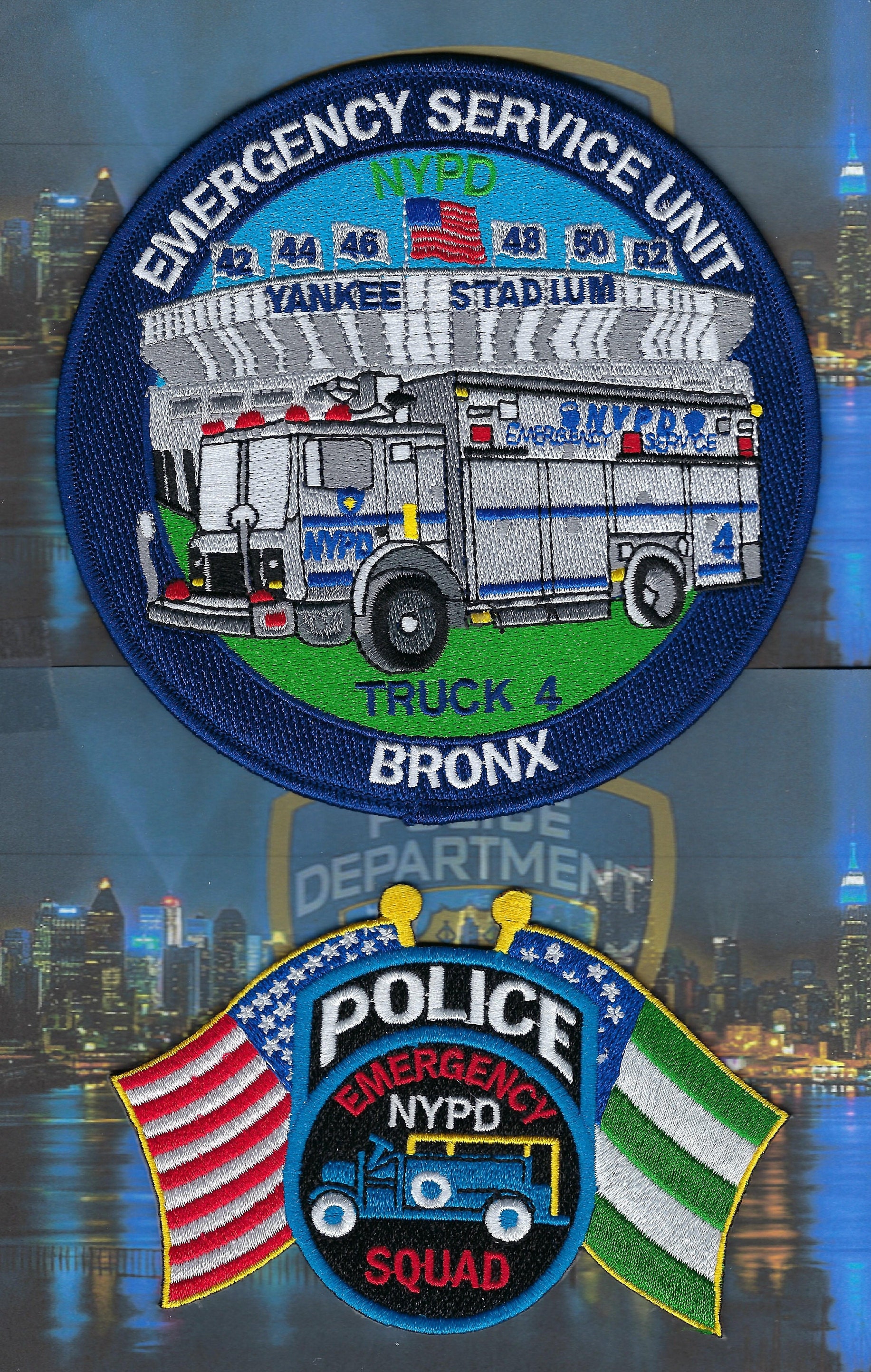 NYPD ESU TRUCK 4 Patch Set D New York City Police Dept - Etsy