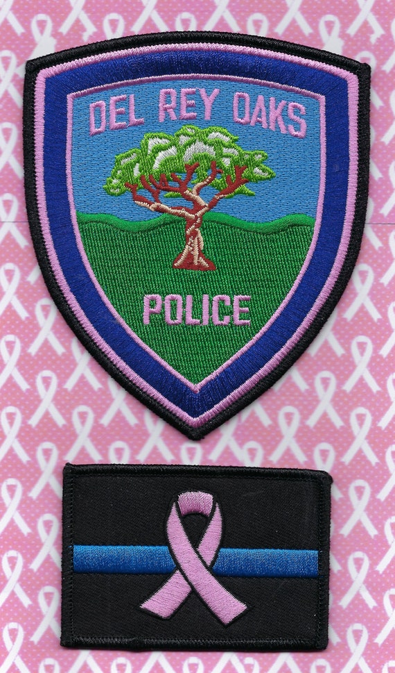 DEL RAY OAKS Police Dept Breast Cancer Awareness Patch Set - Etsy