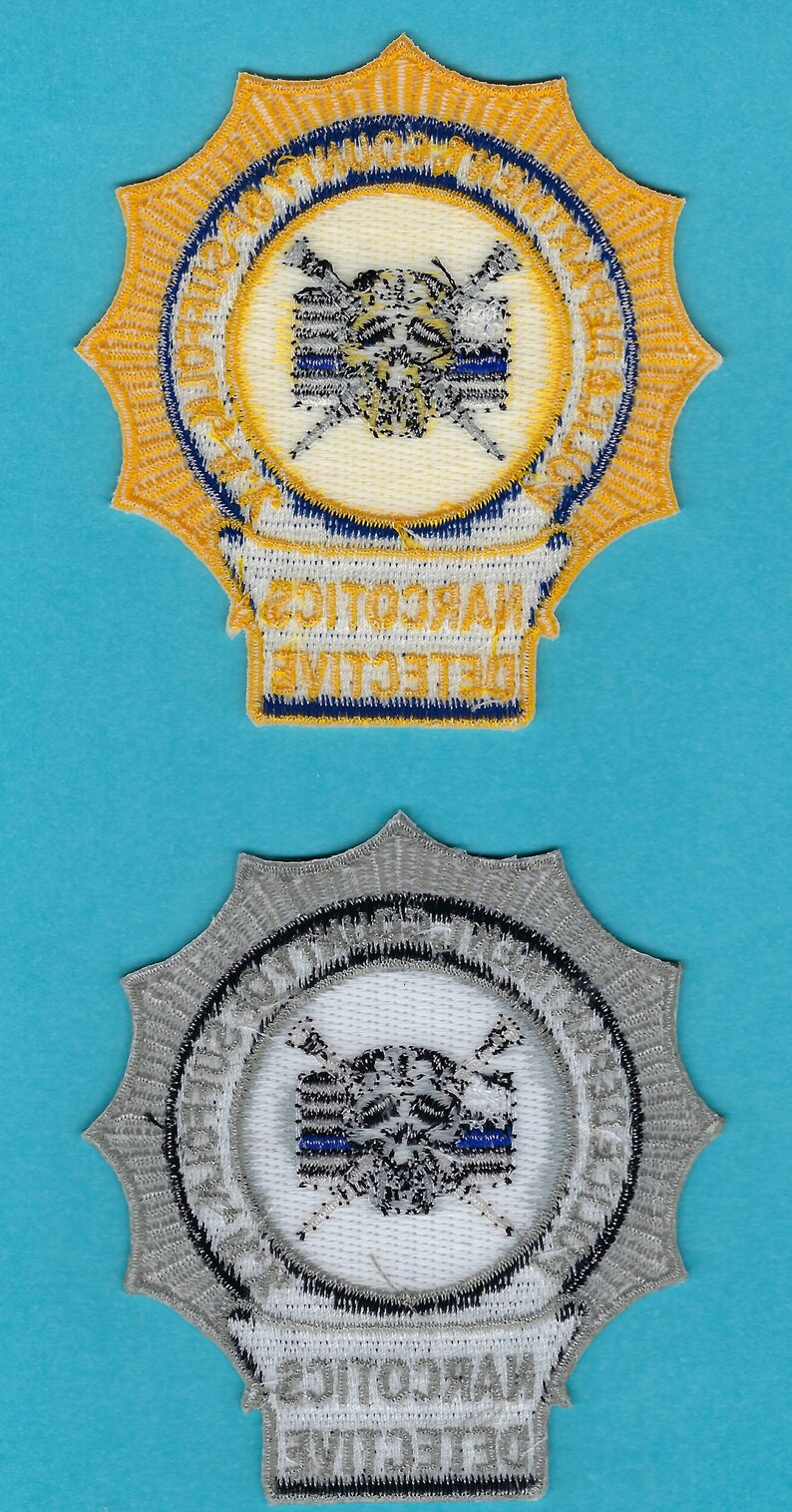 SUFFOLK COUNTY POLICE Department Narcotics Detective Embroidered Patch ...