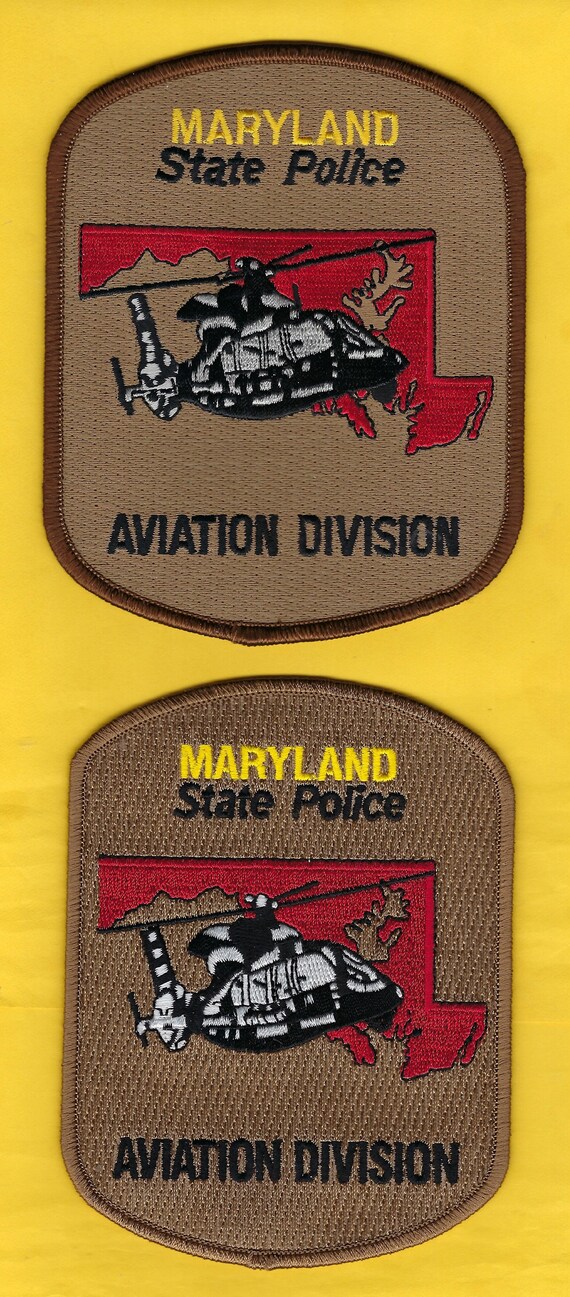 MARYLAND STATE POLICE Aviation Division Patch Set Nice - Etsy