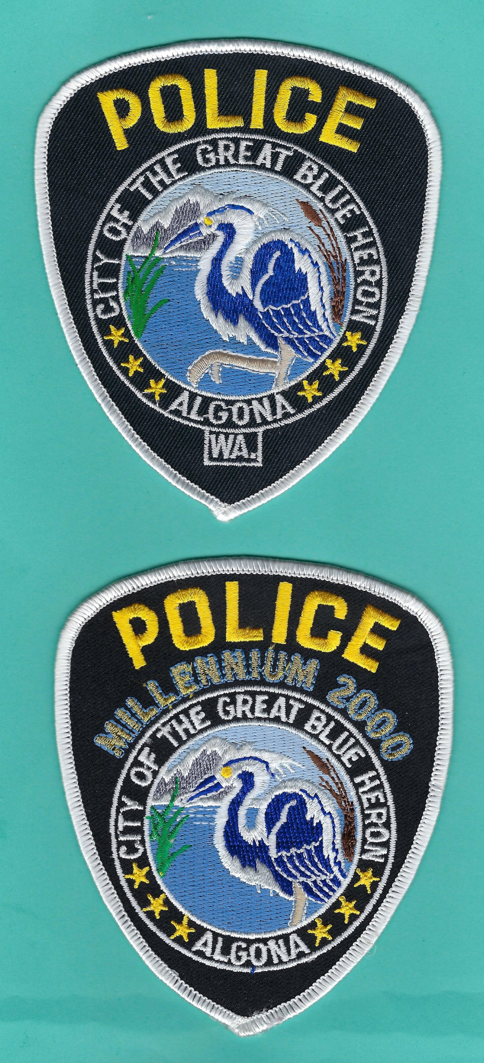 ALGONA POLICE DEPT Patch Set City of the Great Blue Heron - Etsy