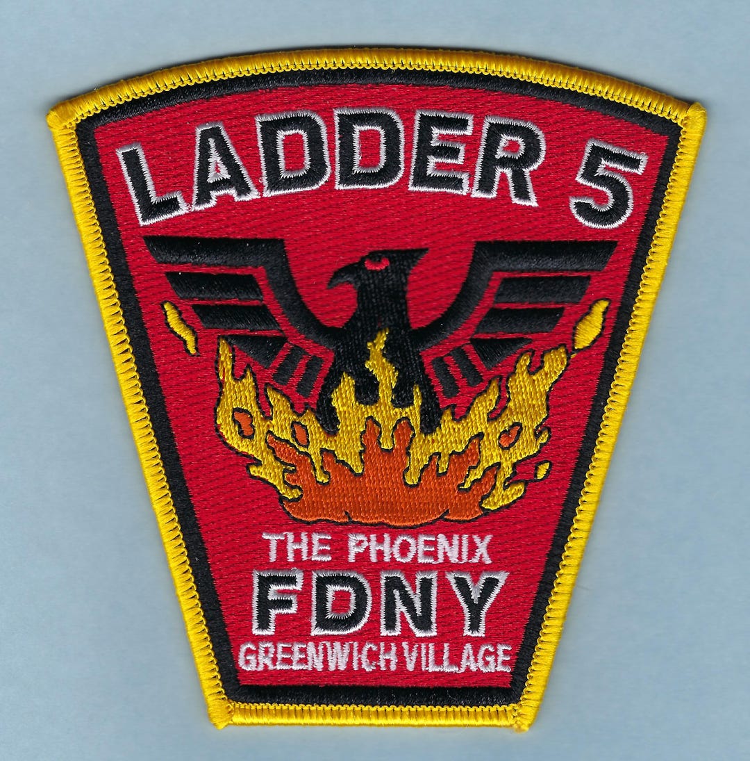 NEW YORK City Fire Department FDNY Ladder 5 Embroidered Company Patch ...