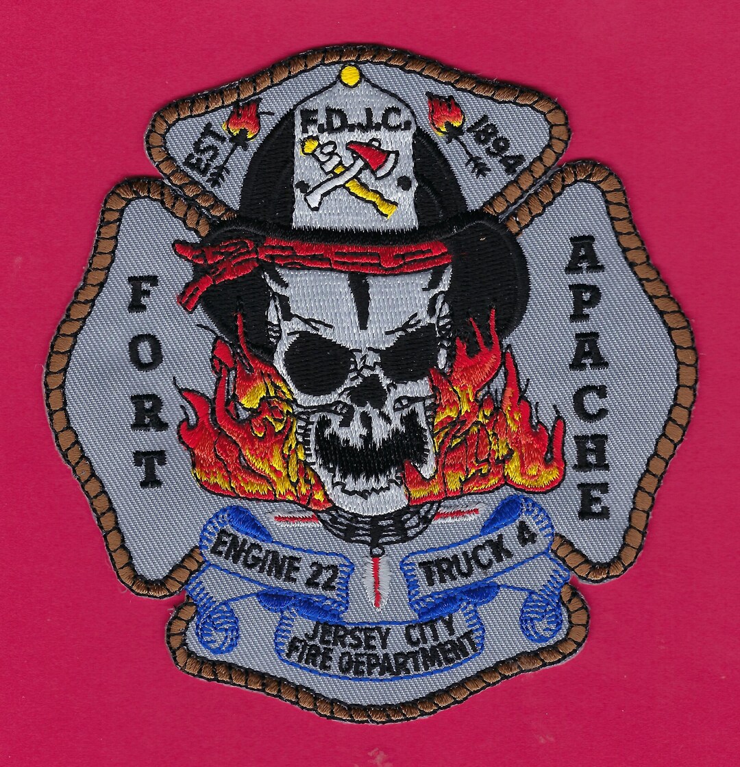 JERSEY CITY FIRE Department Engine 22 Truck 4 Embroidered Company Patch ...
