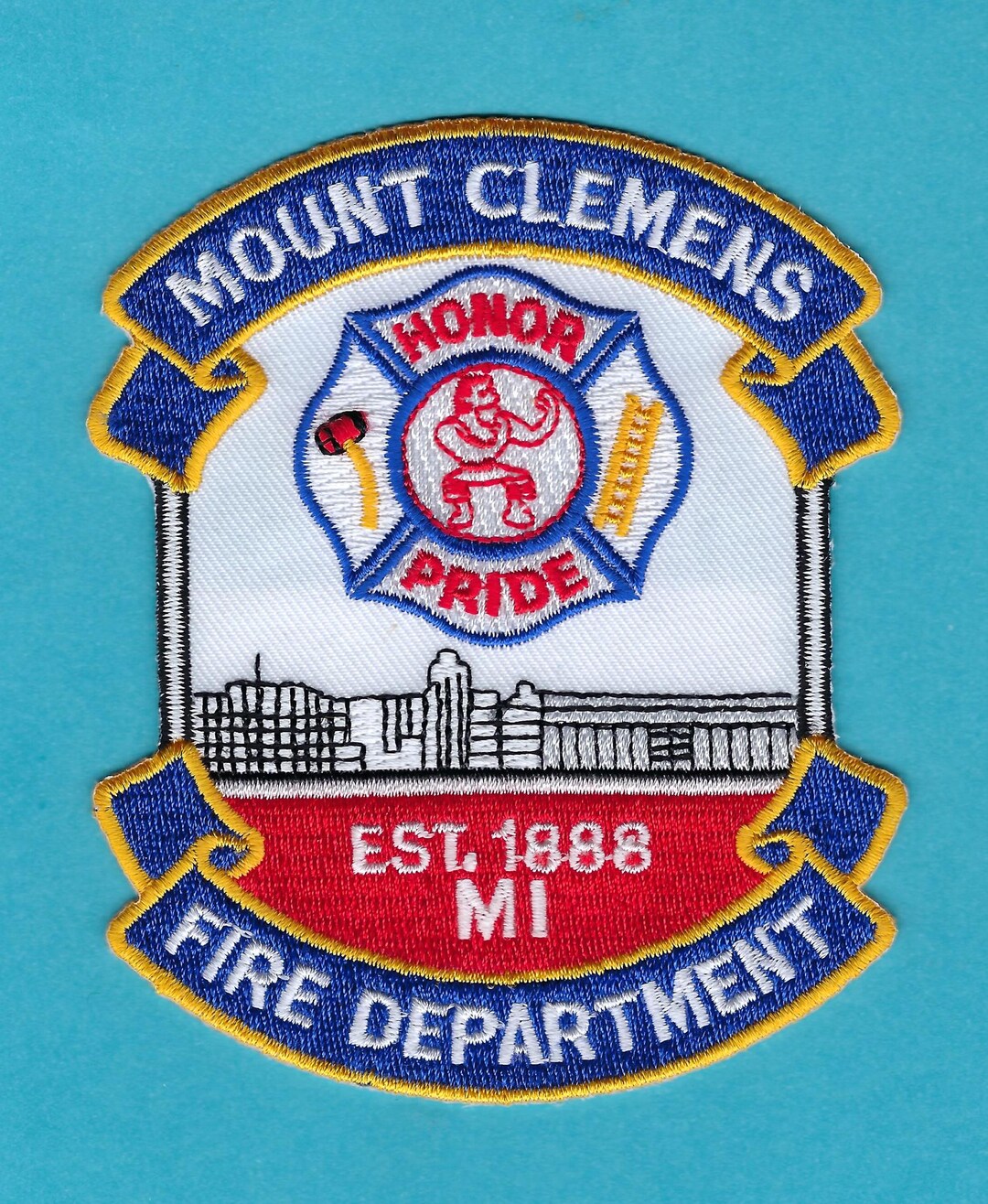MOUNT CLEMENS Fire Department Embroidered Shoulder Patch Very Nice ...