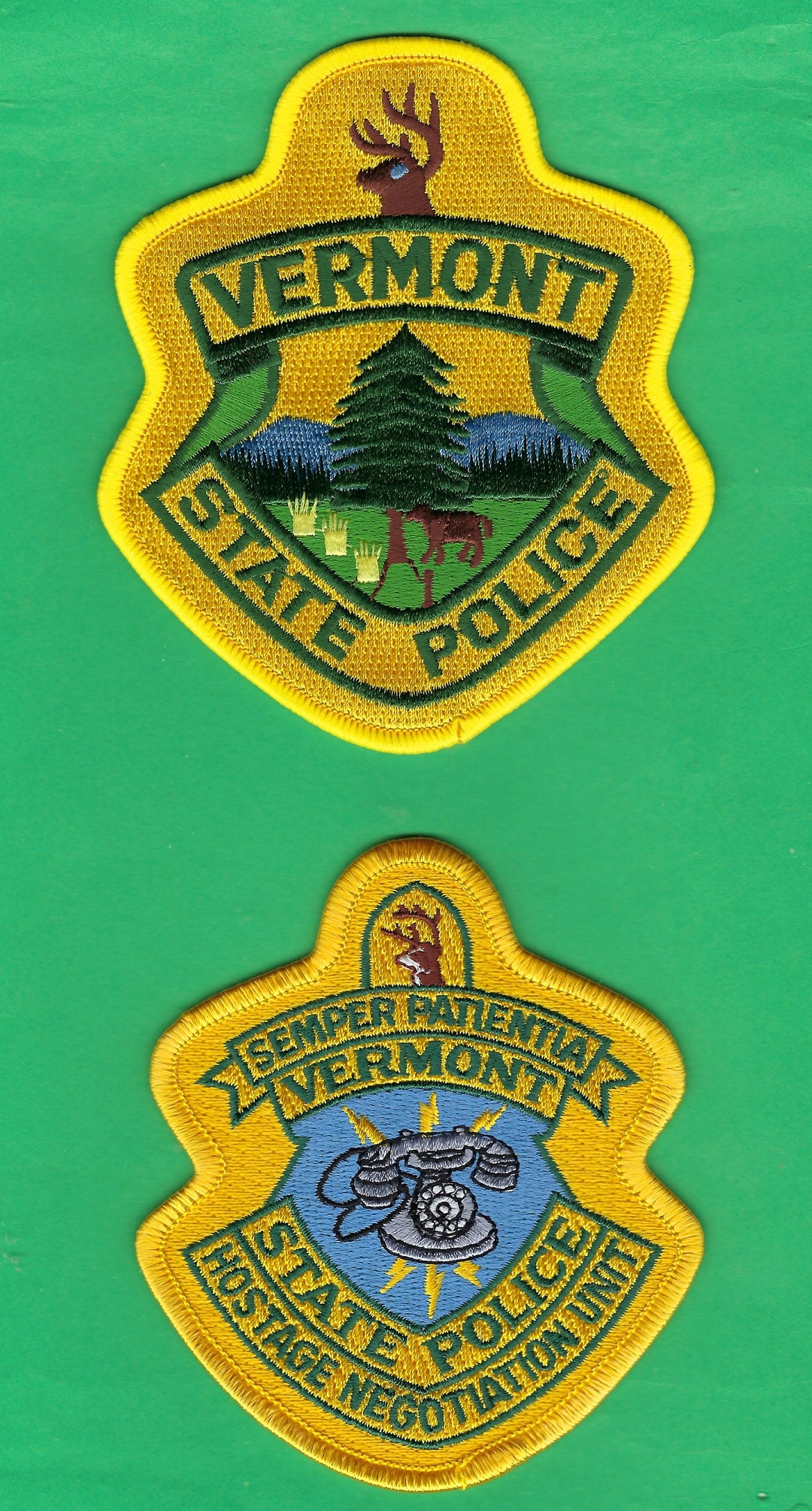 VERMONT STATE POLICE Department Hostage Negotiation Team Embroidered ...