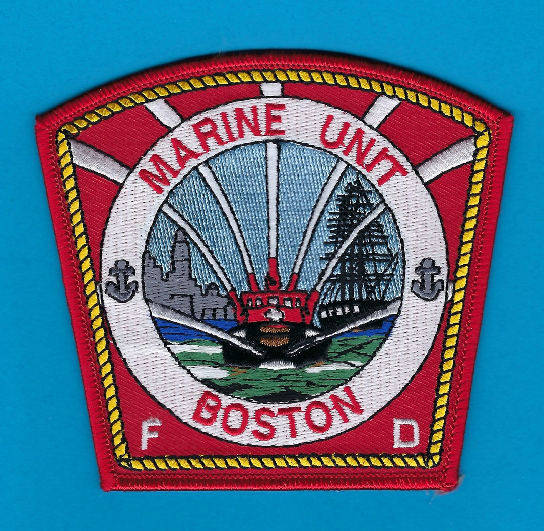 BOSTON FIRE DEPARTMENT Marine Unit Embroidered Company Patch ...