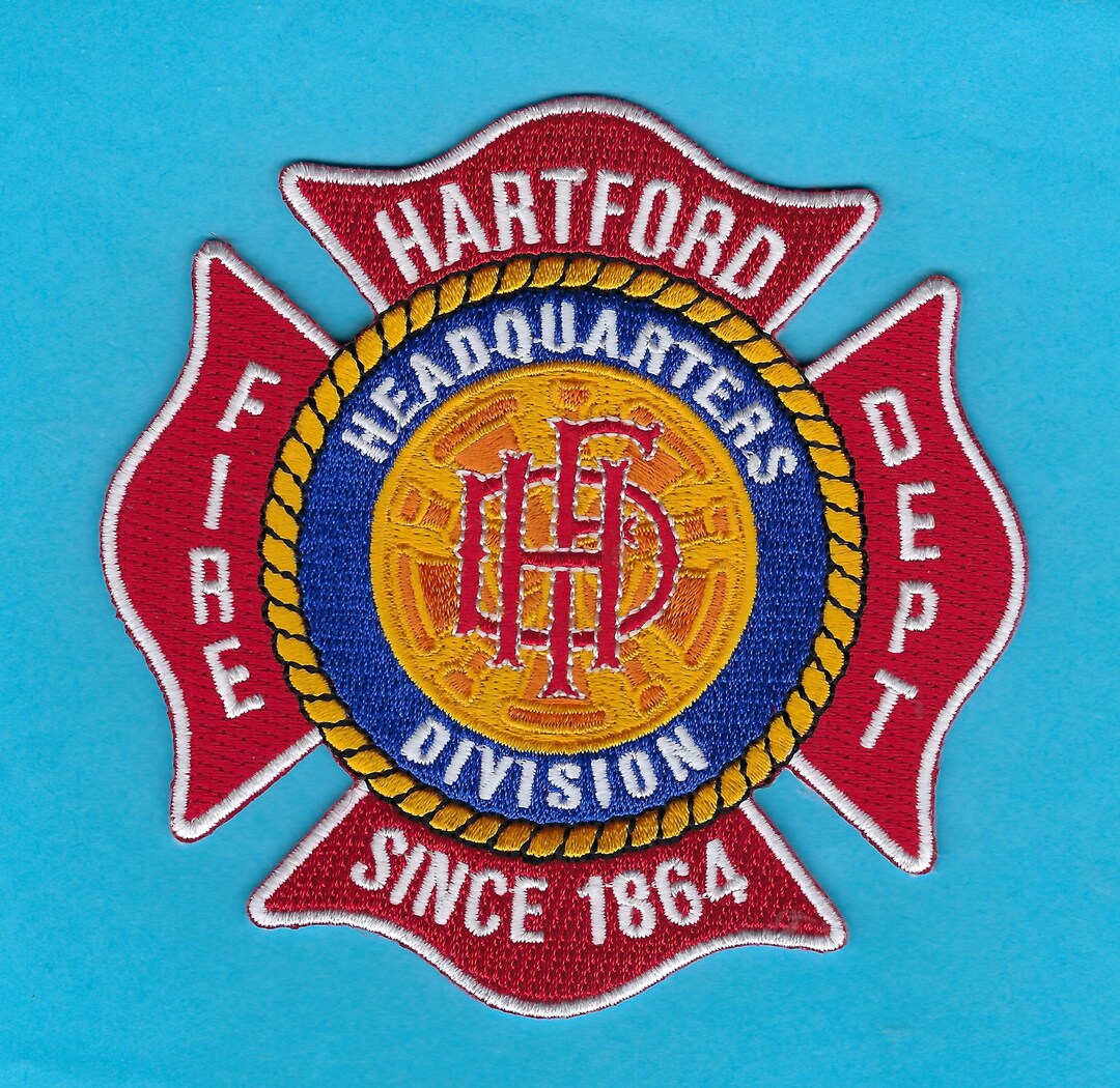 HARTFORD FIRE DEPARTMENT Headquarters Division Embroidered Patch Since ...