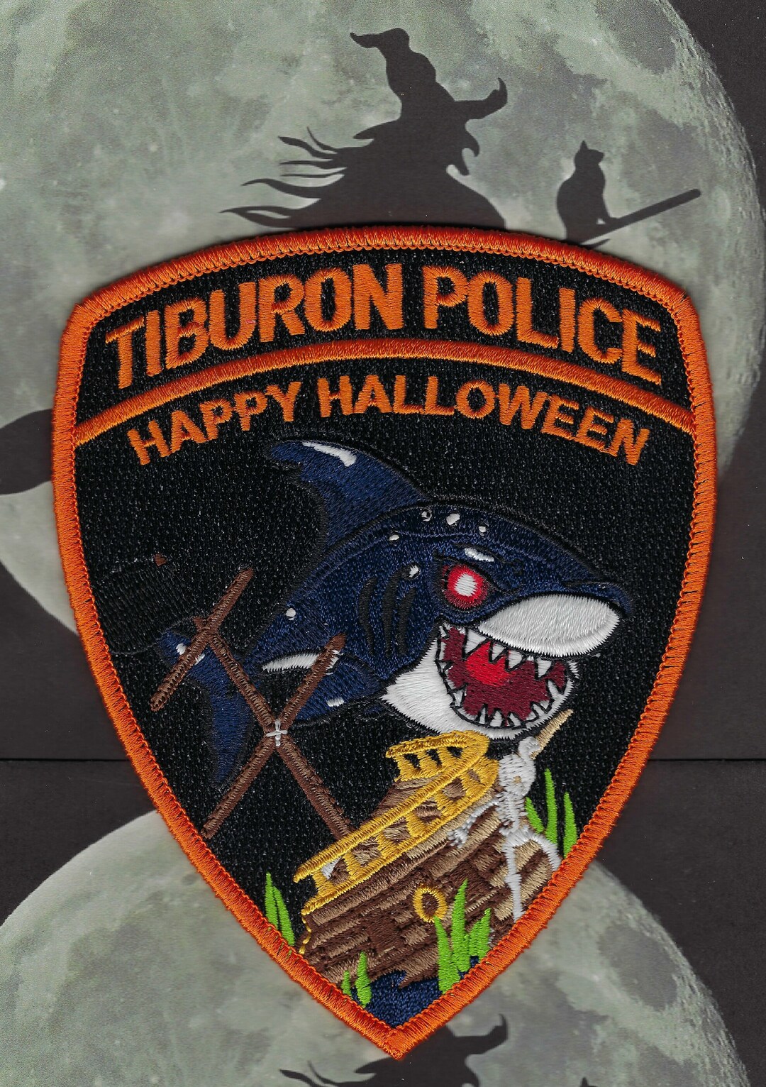 TIBURON POLICE DEPARTMENT Halloween Patch California LK - Etsy