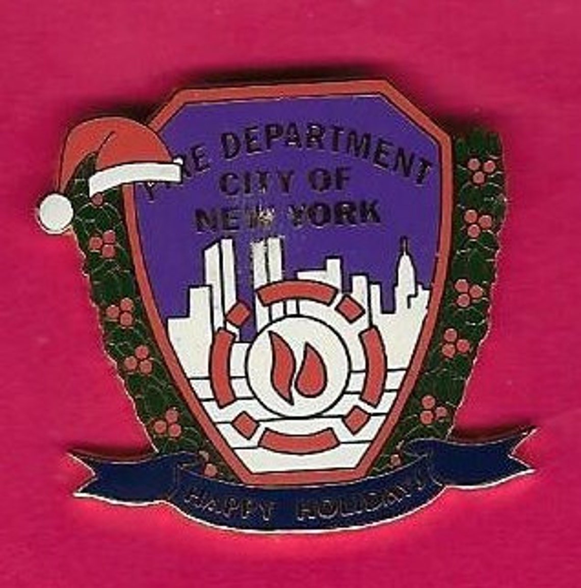 FDNY LIMITED EDITION Christmas Pin New York City Fire Department Pin ...