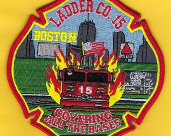 Boston Fire Patch - Etsy