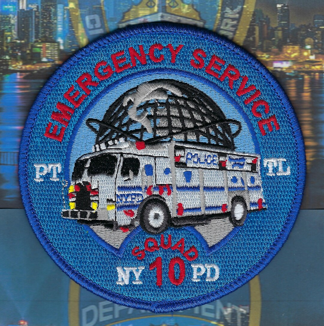 NYPD EMERGENCY Service Truck 10 Embroidered Patch New York - Etsy