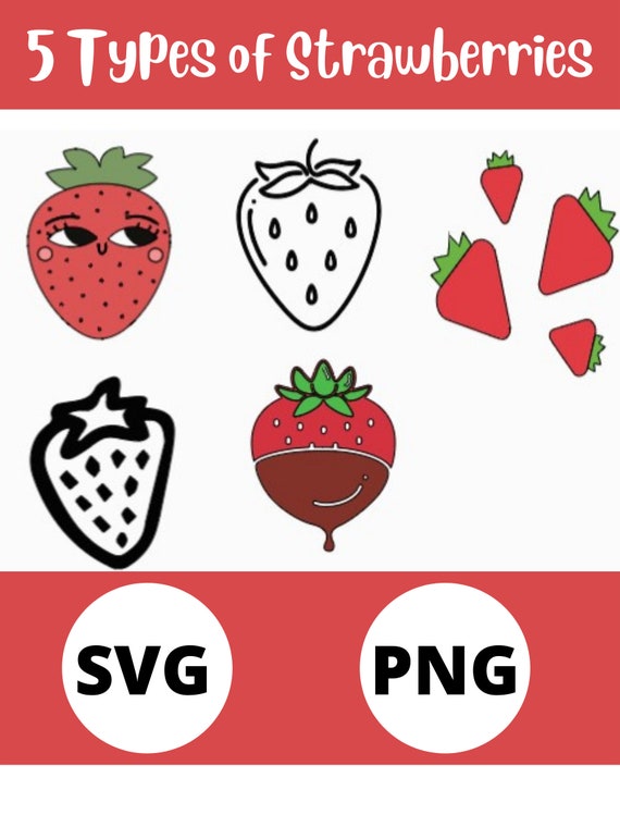 Strawberries Digital Download Prints SVG Digital Download | Etsy
