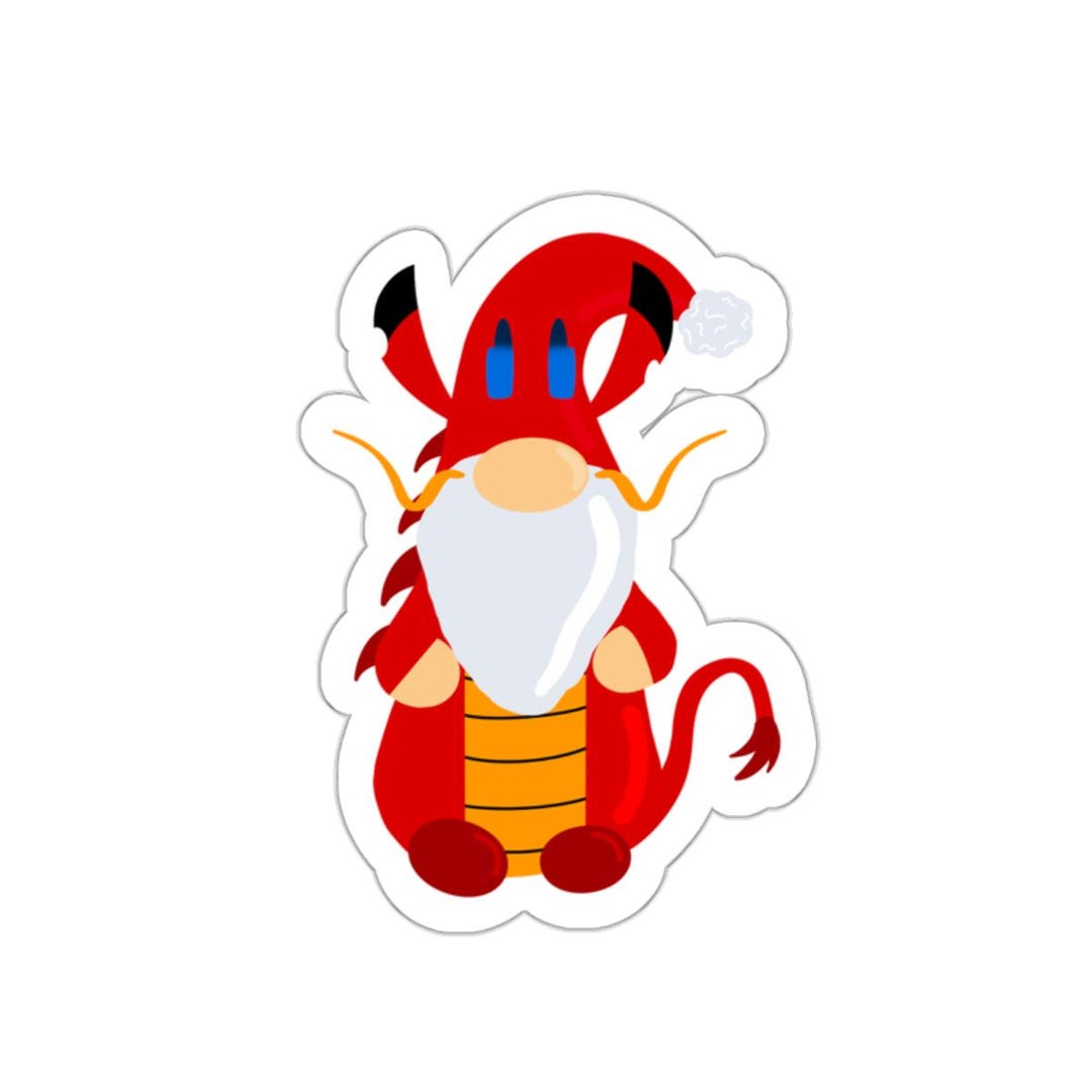 Mushu Dragon Gnome Die-cut Stickers | Cute Laptop Decor, Gift for ...