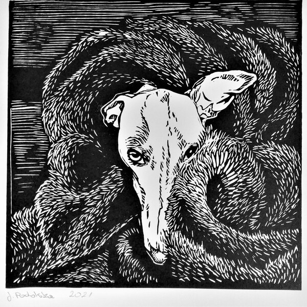 Linocut Portrait - Etsy