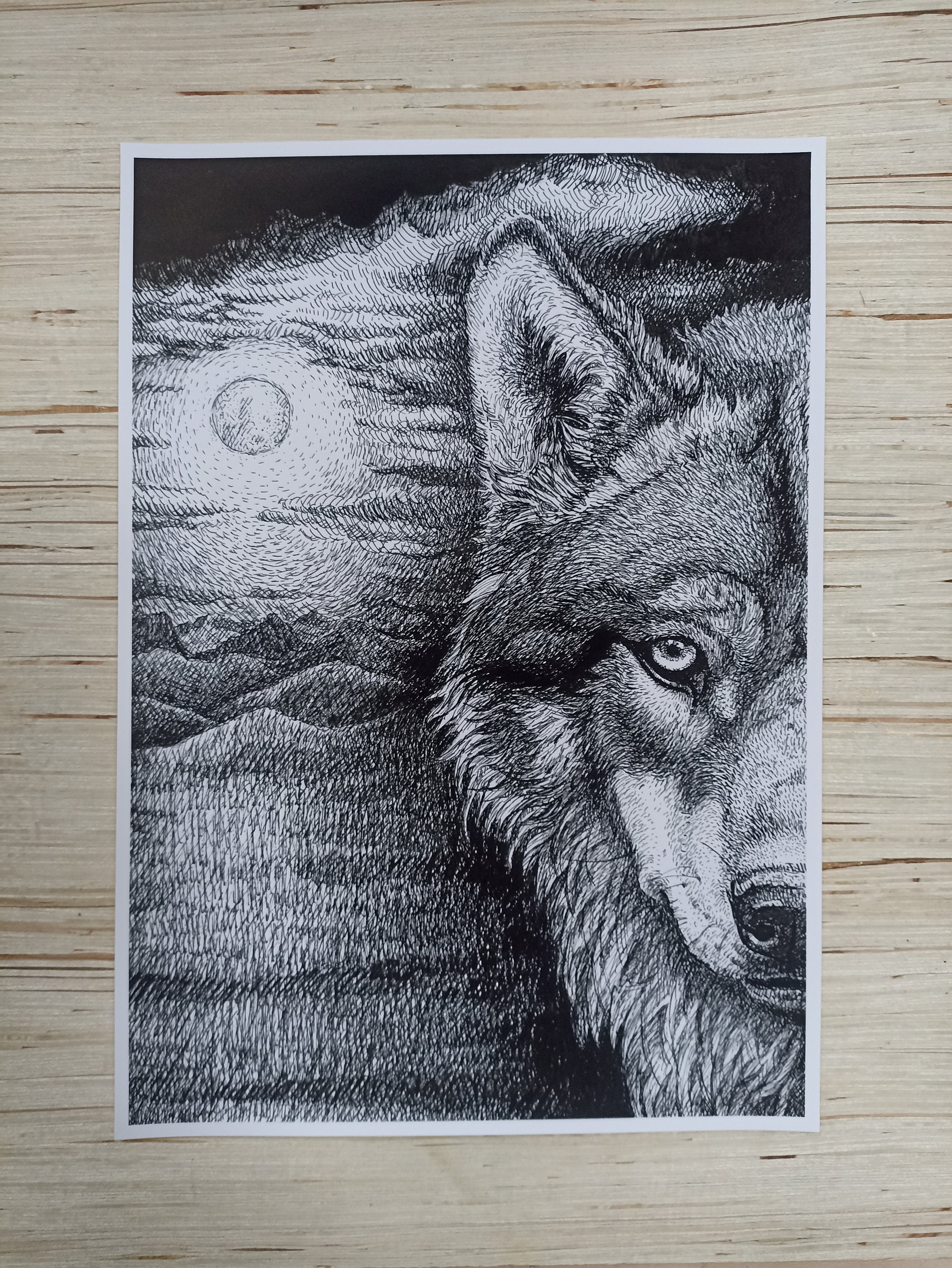 The Wolf Limited Edition Giclee Print of Original Artwork - Etsy