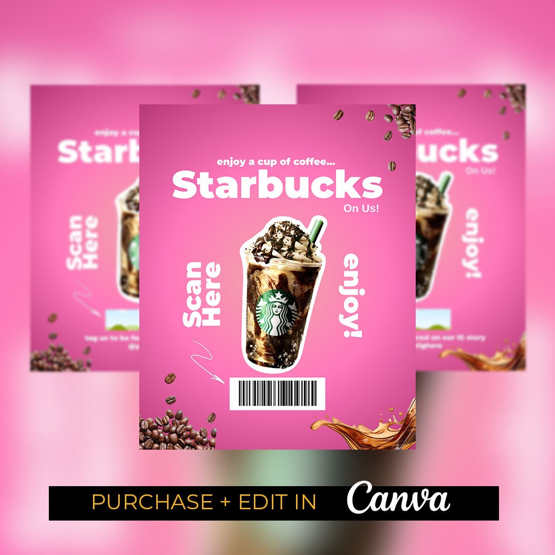 Starbucks Flyer - Etsy