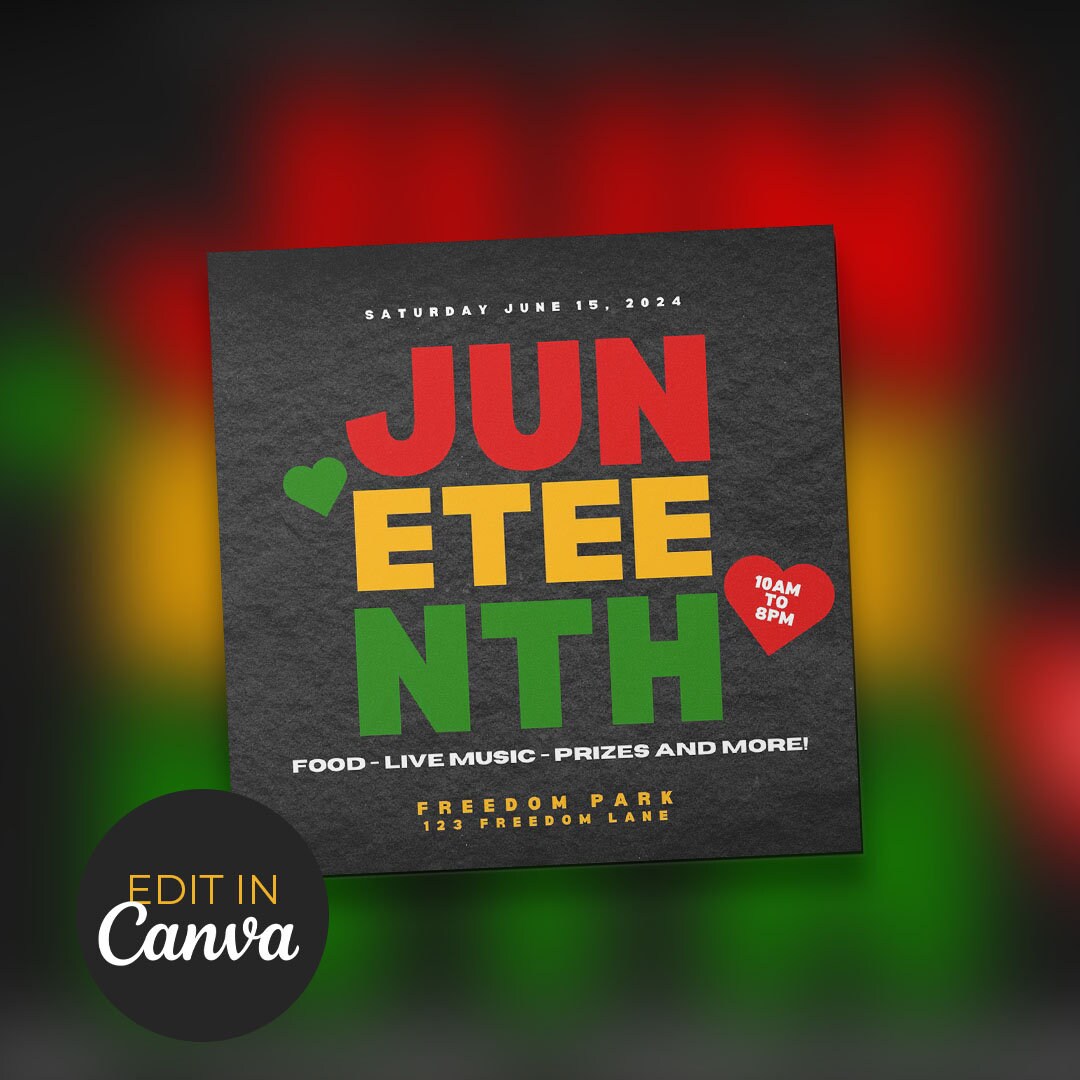 Juneteenth Flyer - Etsy