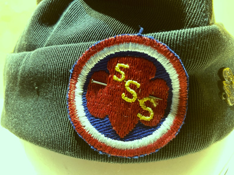 WWII Girl Scout Garrison Cap With Senior Service Scout (SSS) Badge and ...
