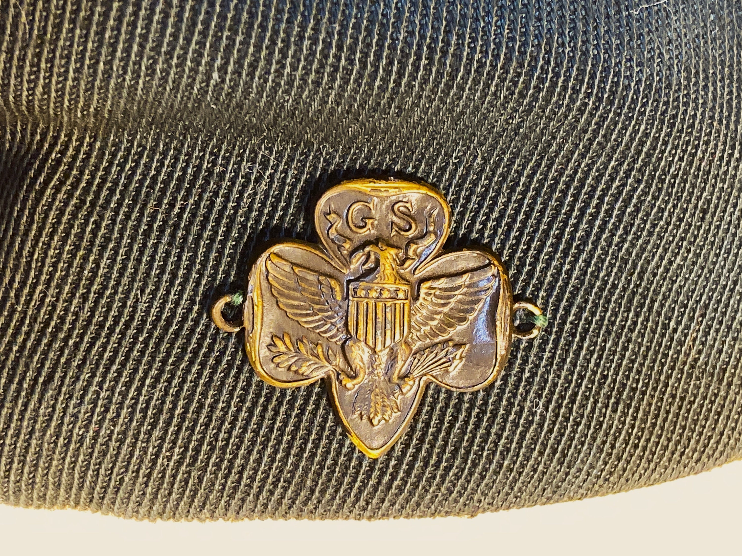 WWII Girl Scout Garrison Cap With Senior Service Scout SSS Badge and ...