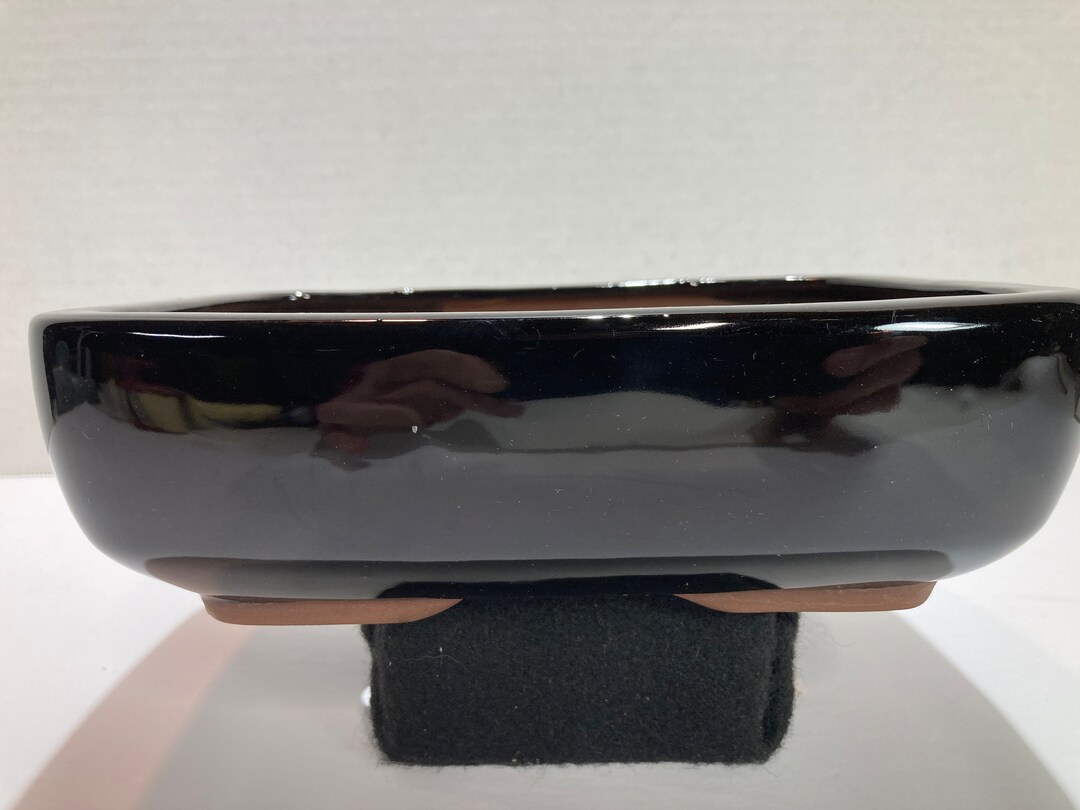 Basic Bonzai Training Planter, Black Rectangular 8" X 6" X 2", - Etsy