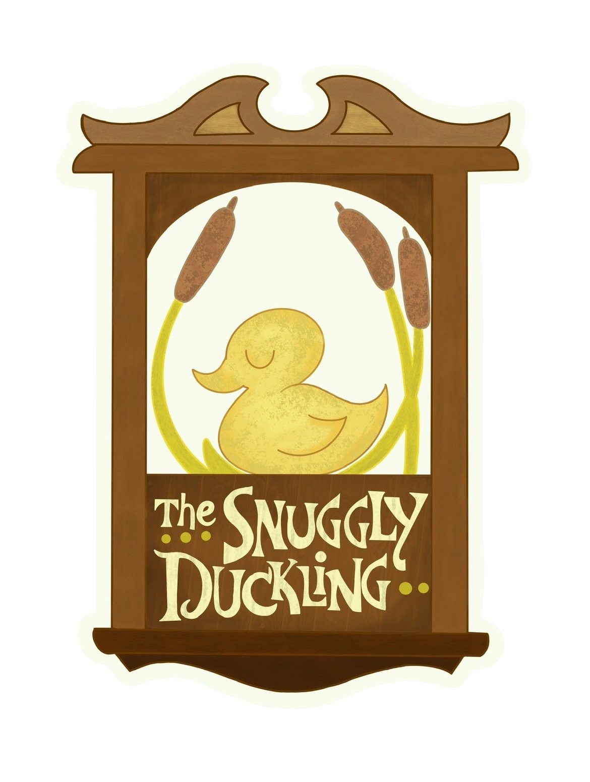 The Snuggly Duckling Tangled Inspired Sticker | Etsy