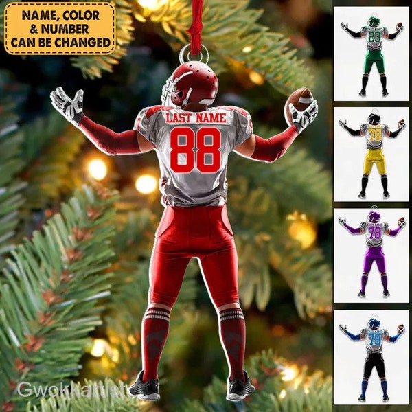 Football Ornament - Etsy