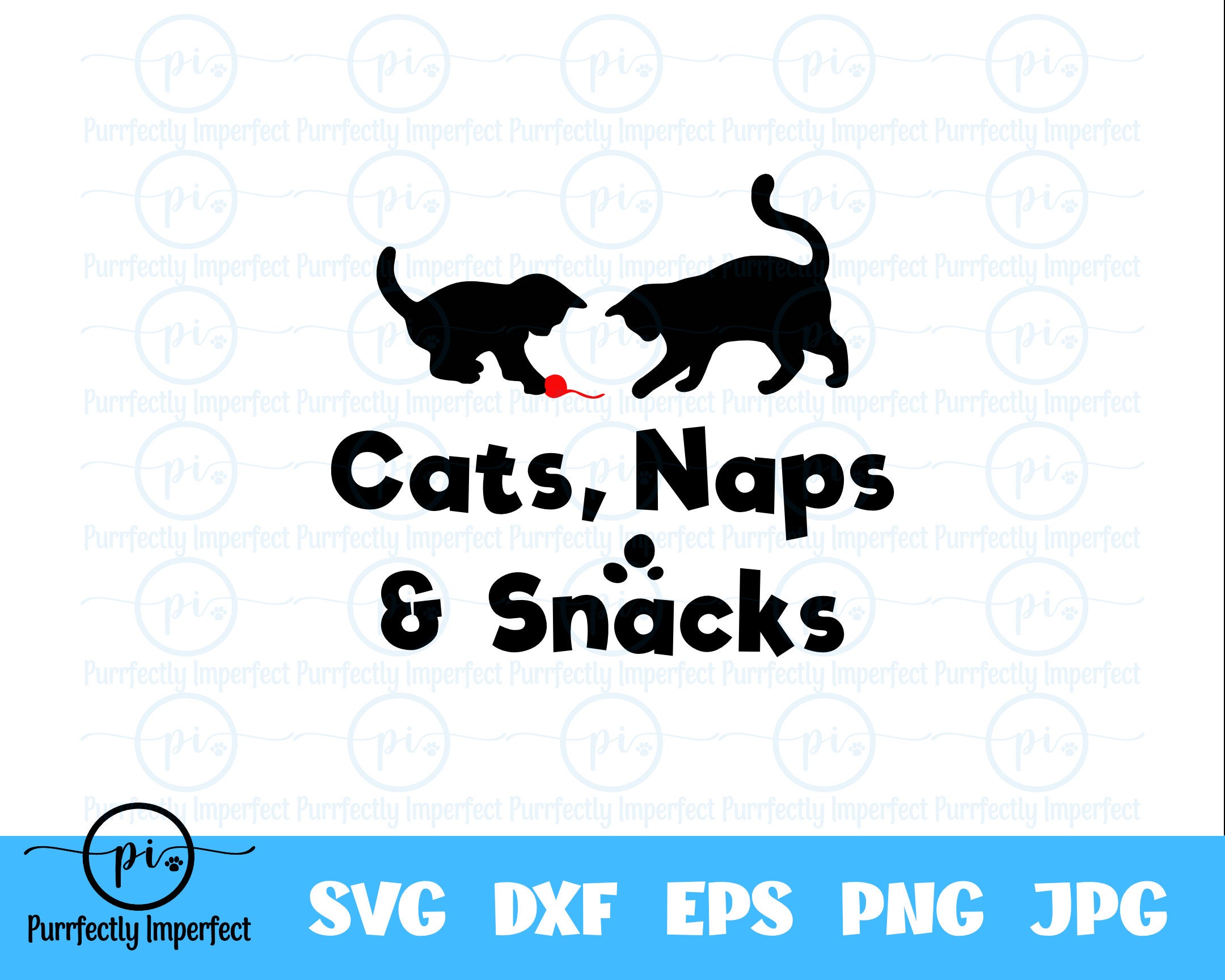 Cats Naps & Snacks / Cats / Pets / SVG / Cut File / - Etsy